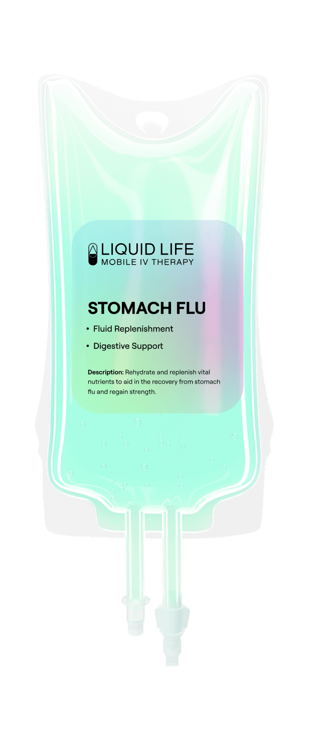 Stomach Flu IV Treatment for Fast Relief in LA | Liquid Life